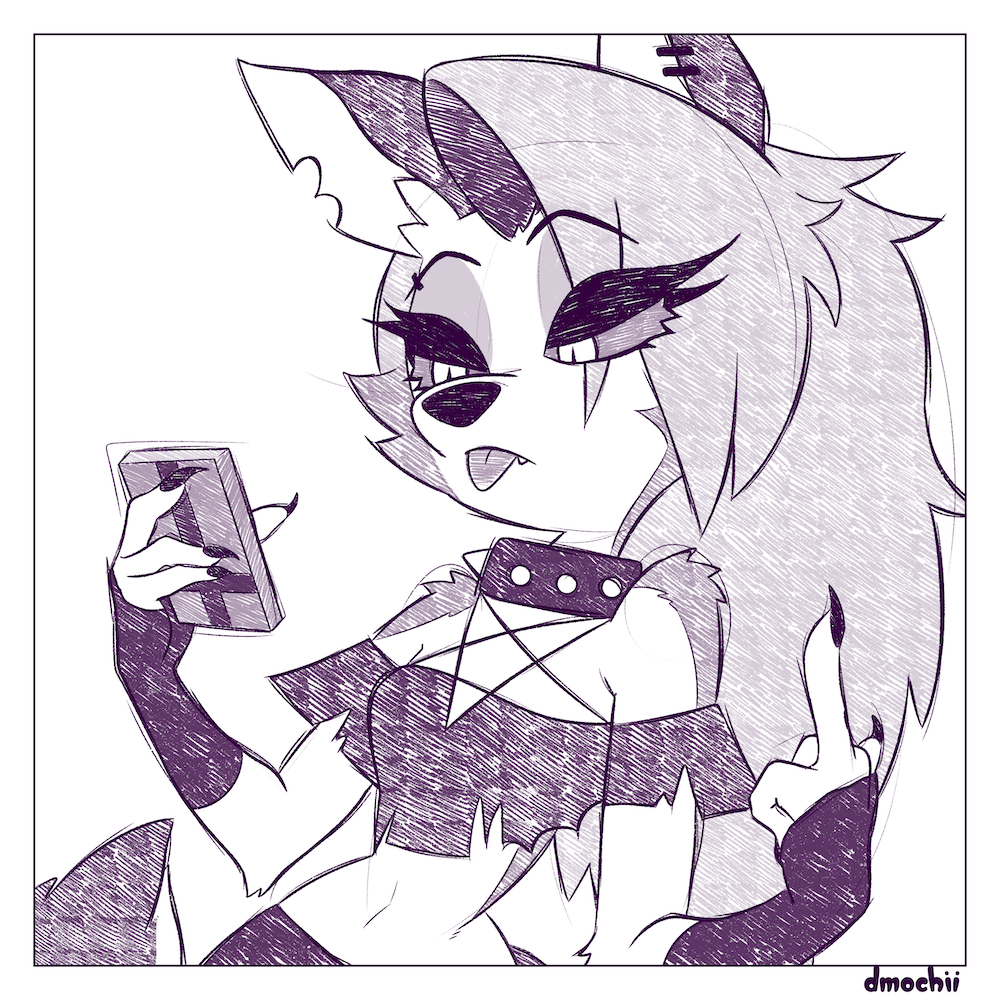Hell Boss Sketch Print 1 – Dmochii